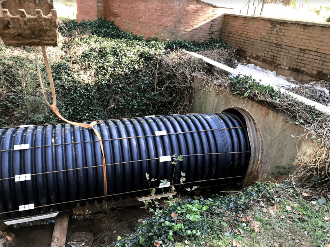 Culvert Crossing Pipe Sleeving - Reynolds Contracting Virginia