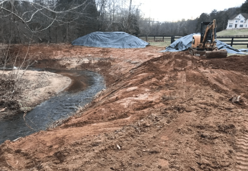 Creek Bank Erosion Control - Reynolds Contracting Virginia