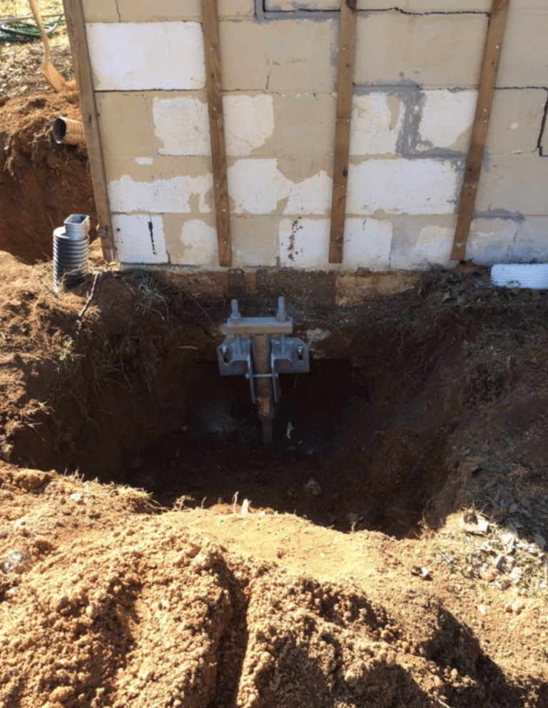 Underpinning with Chance Helical Piles - Reynolds Contracting Virginia
