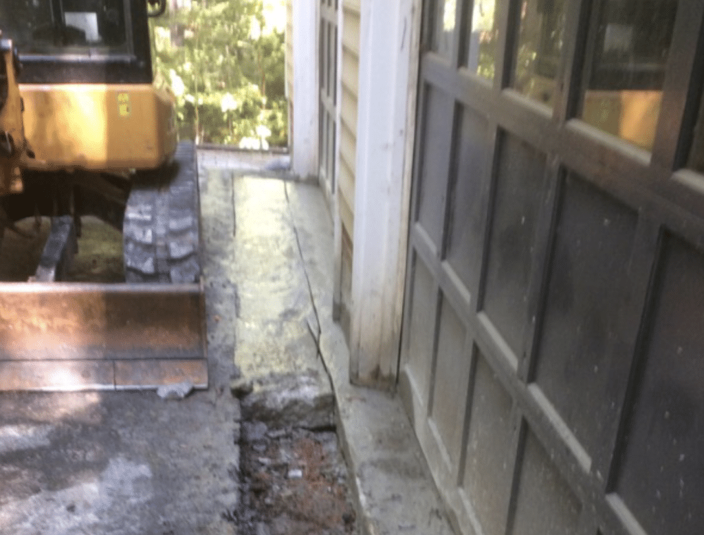 Channel Drain Installation - Reynolds Contracting Virginia